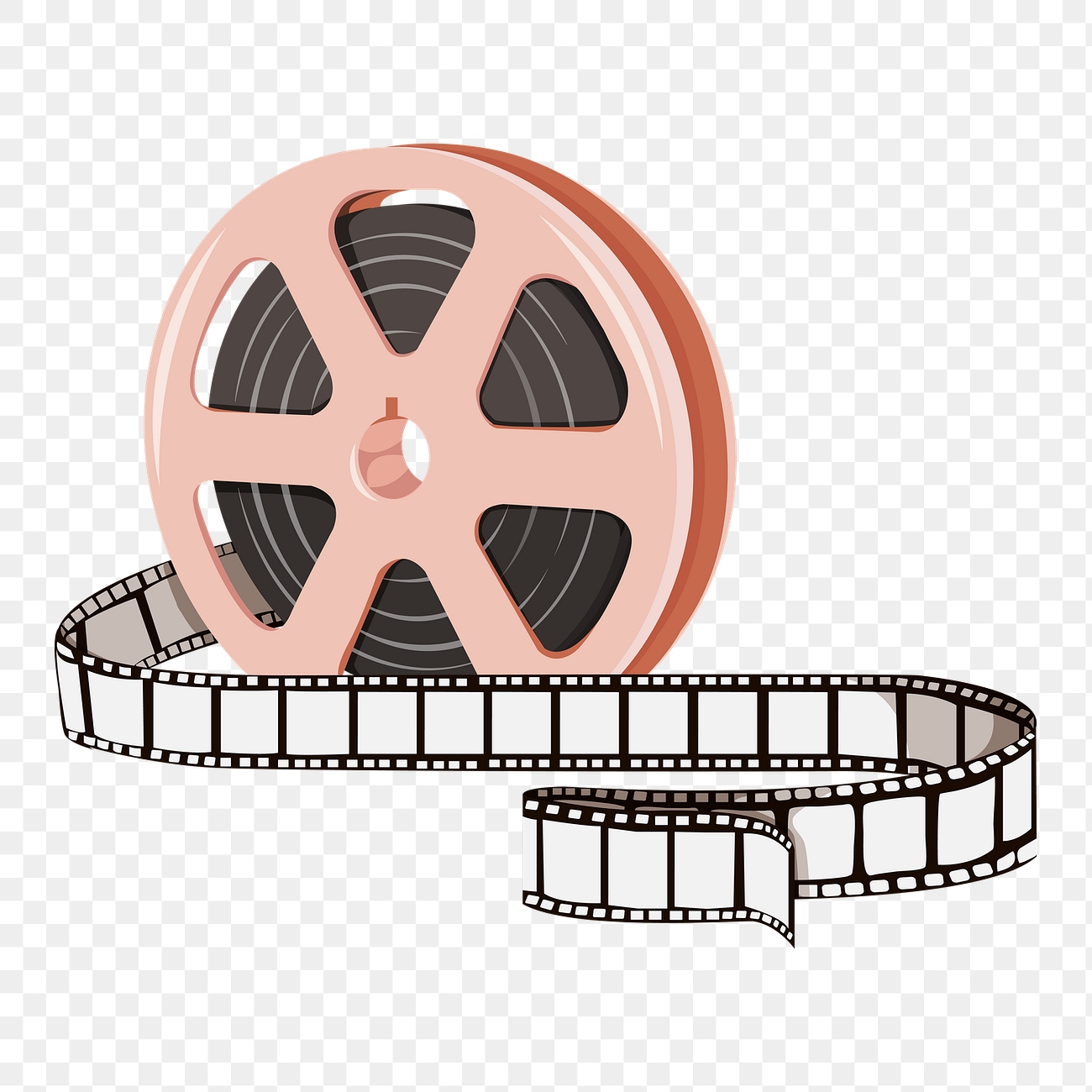 Cute png film reel, transparent | Premium PNG - rawpixel