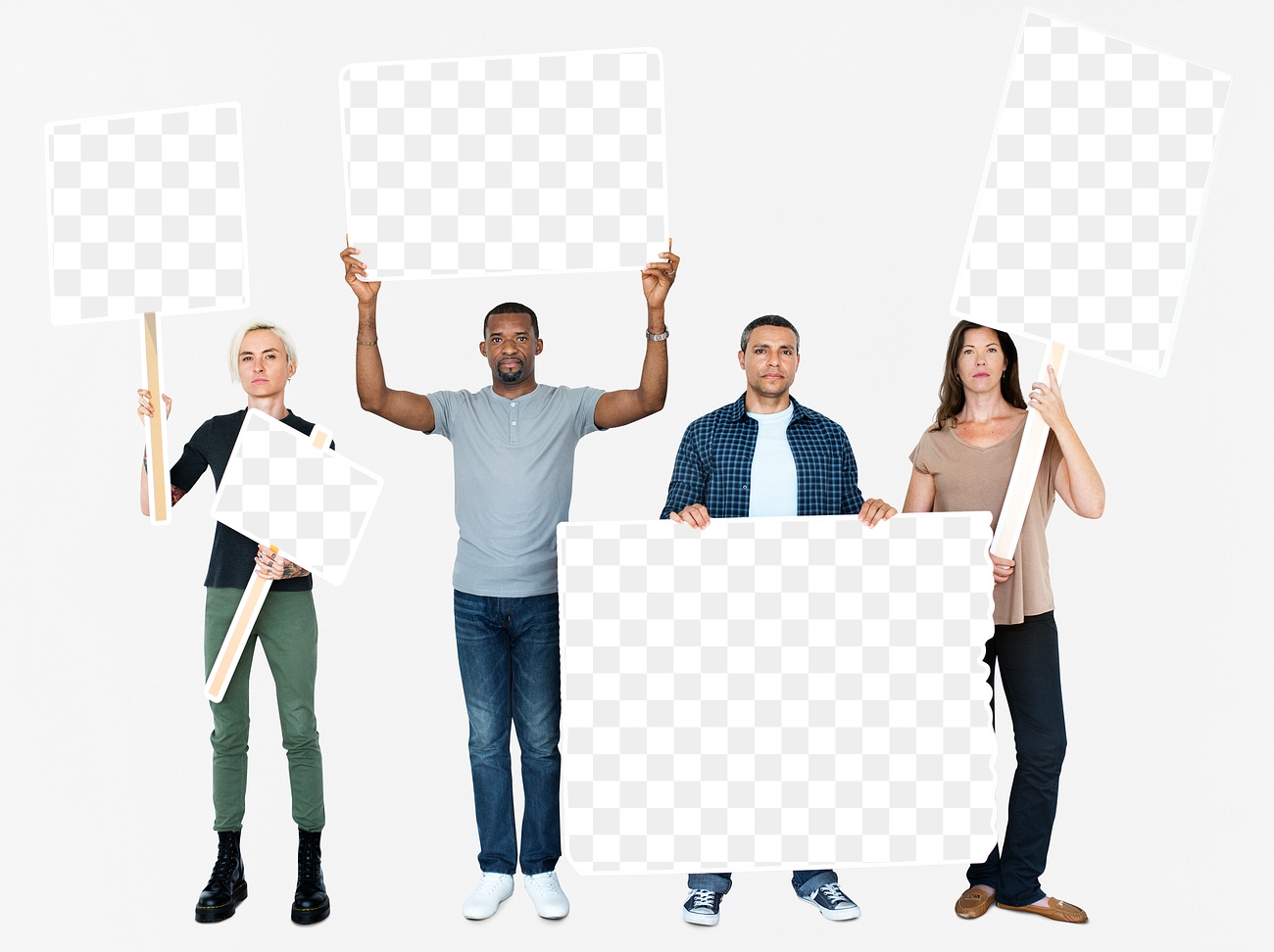 Protest sign png mockup, transparent | Premium PNG - rawpixel