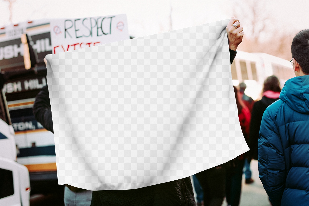 Protest sign png mockup, transparent | Free PNG - rawpixel