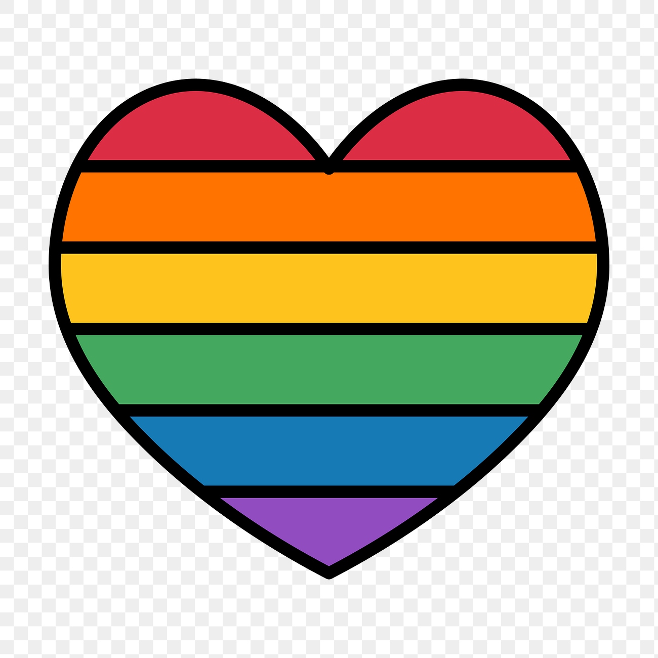 LGBTQ flag heart png icon, | Premium Icons - rawpixel