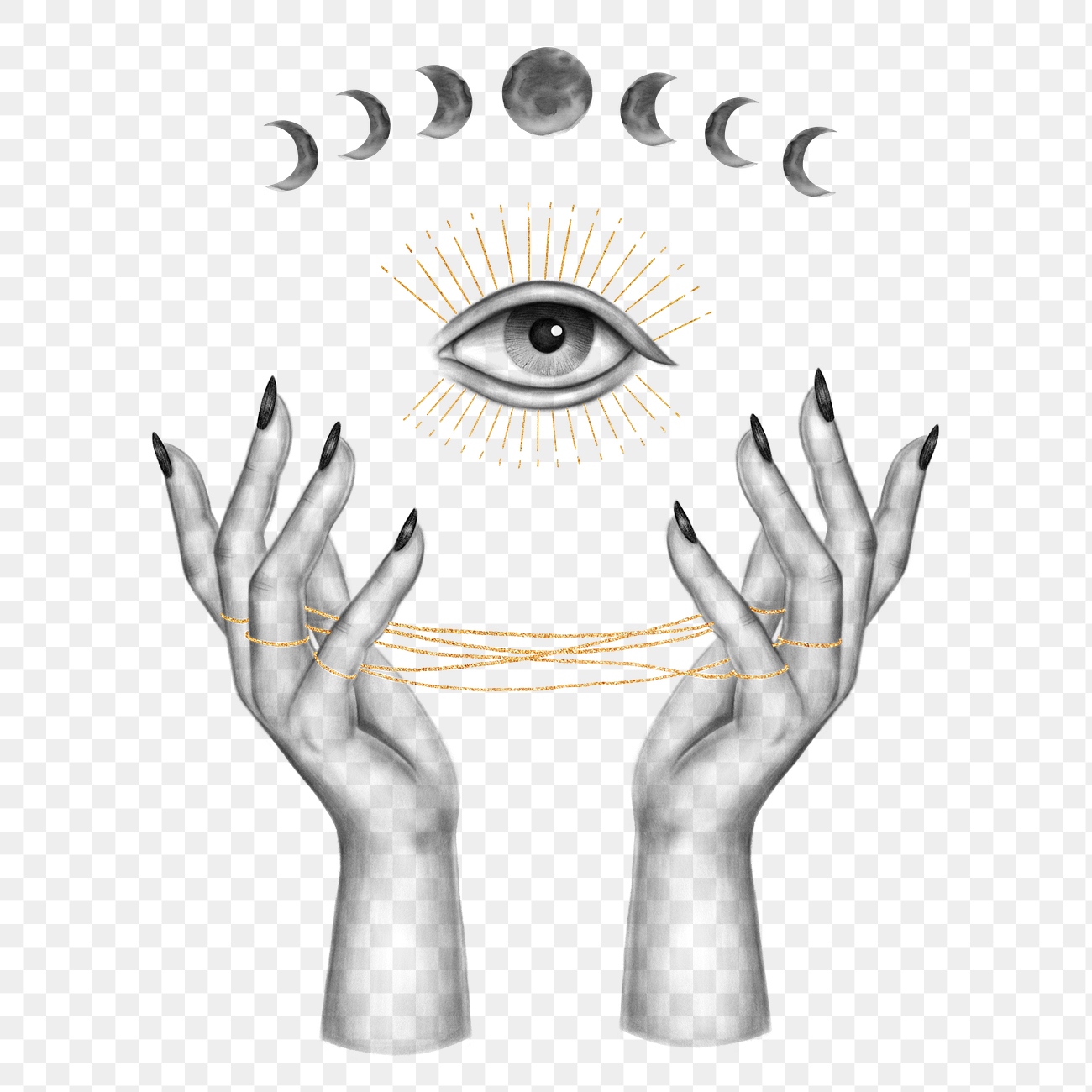 Png energy healing hands, spiritual | Premium PNG - rawpixel