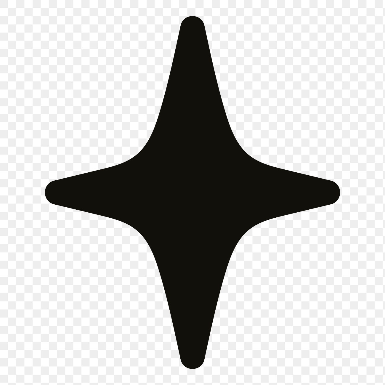 Sparkle shape png, transparent background | Premium PNG - rawpixel