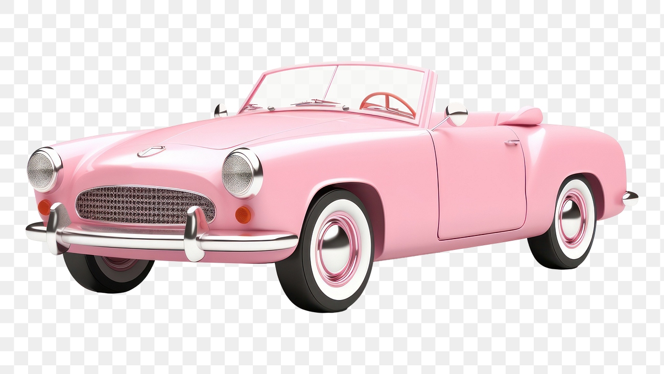 PNG Convertible vehicle pink car | Premium PNG - rawpixel