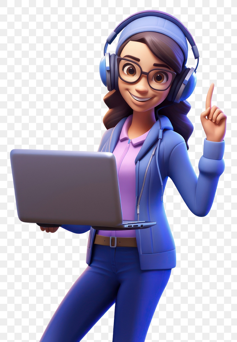 PNG Headphones computer smiling cartoon | Free PNG - rawpixel