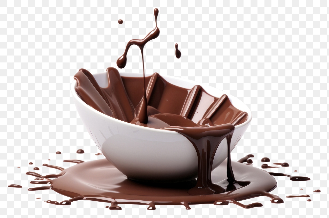 PNG Chocolate dessert food bowl. | Premium PNG - rawpixel