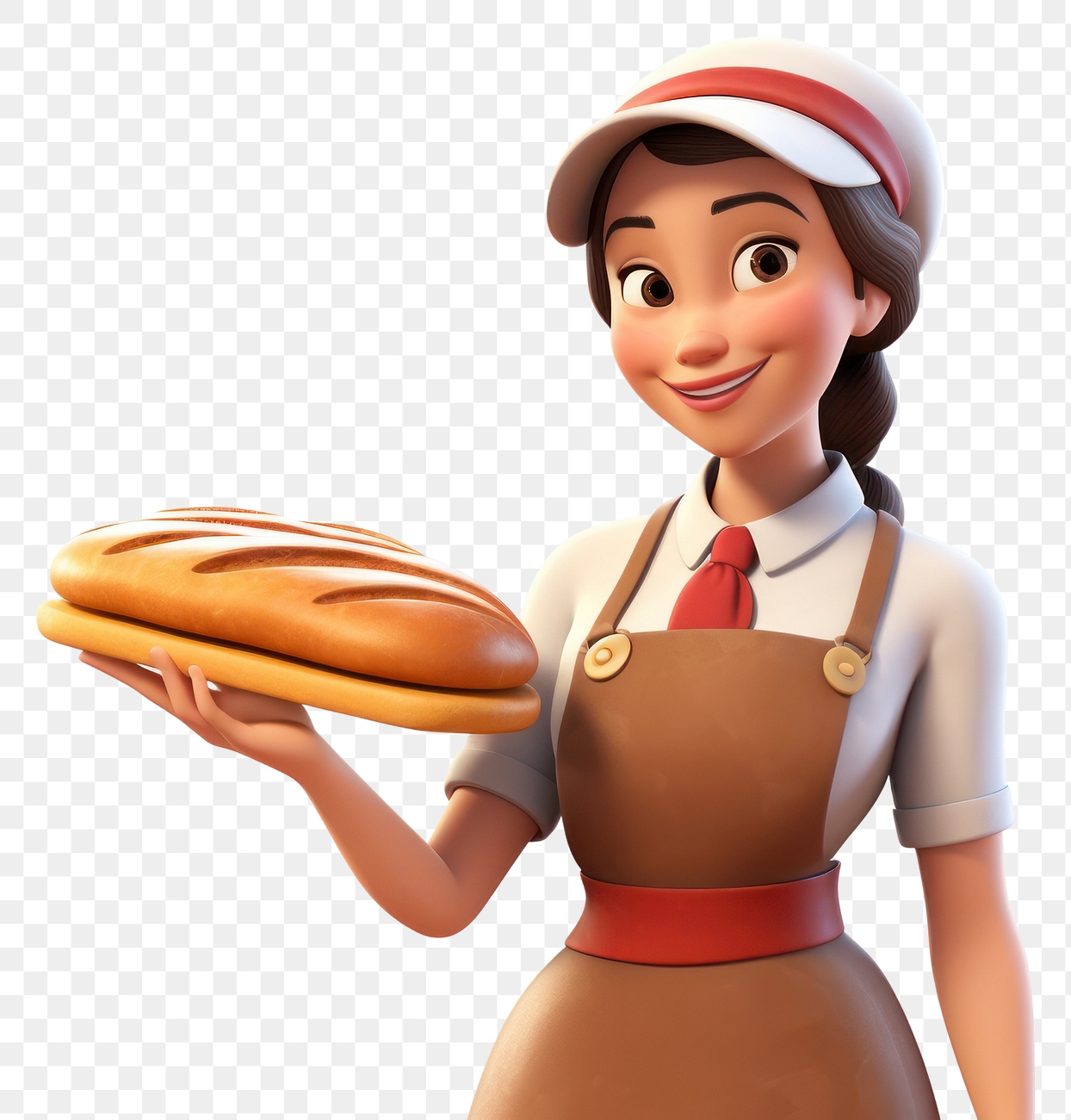 PNG Smiling cartoon baker food. | Premium PNG - rawpixel