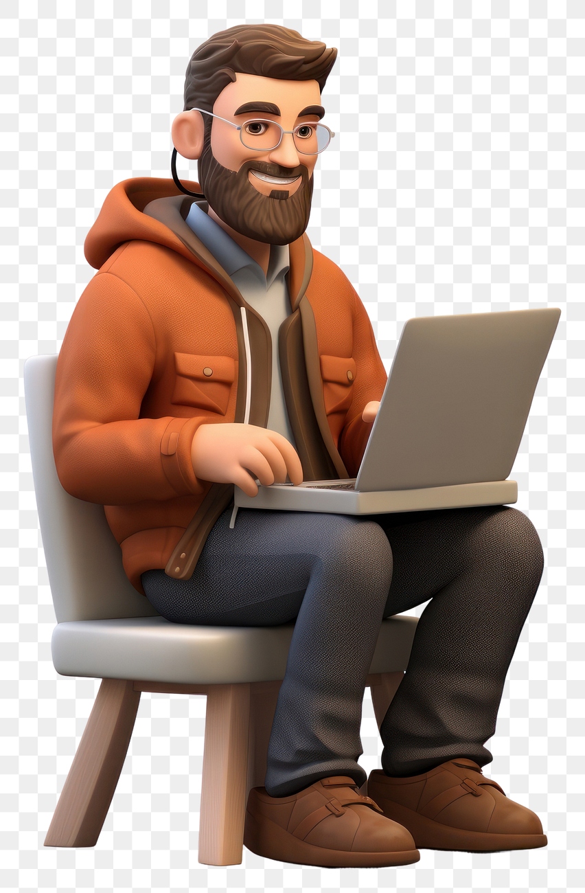 PNG Sitting laptop computer portrait. | Premium PNG - rawpixel
