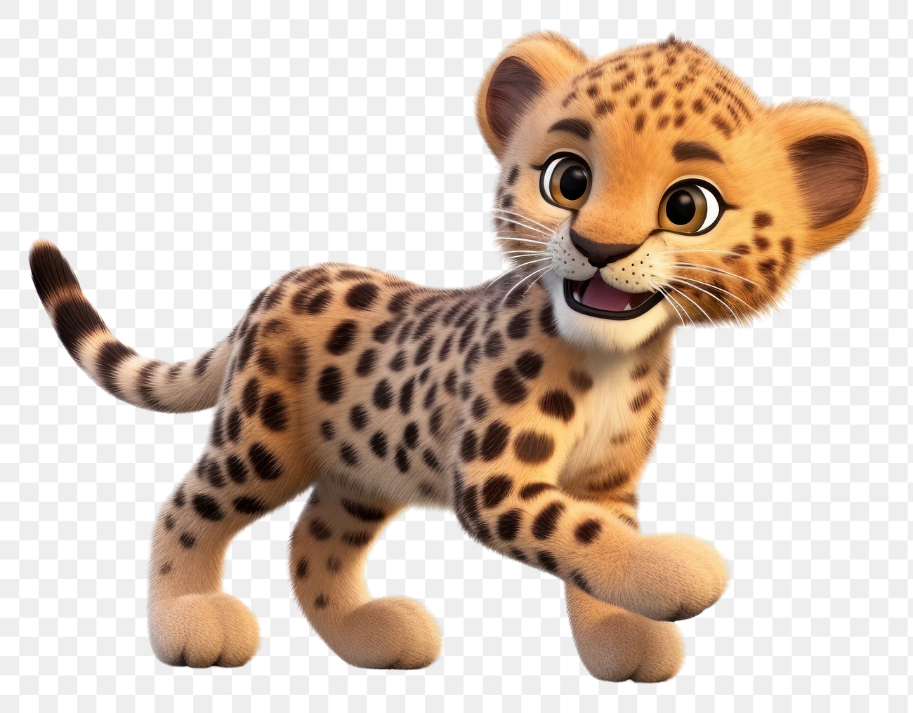 PNG cute stalking Leopard leopard | Free PNG - rawpixel