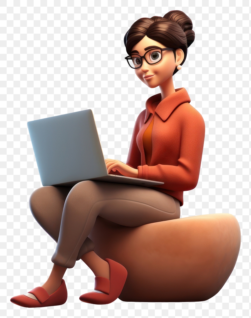 PNG Sitting laptop computer female | Free PNG - rawpixel