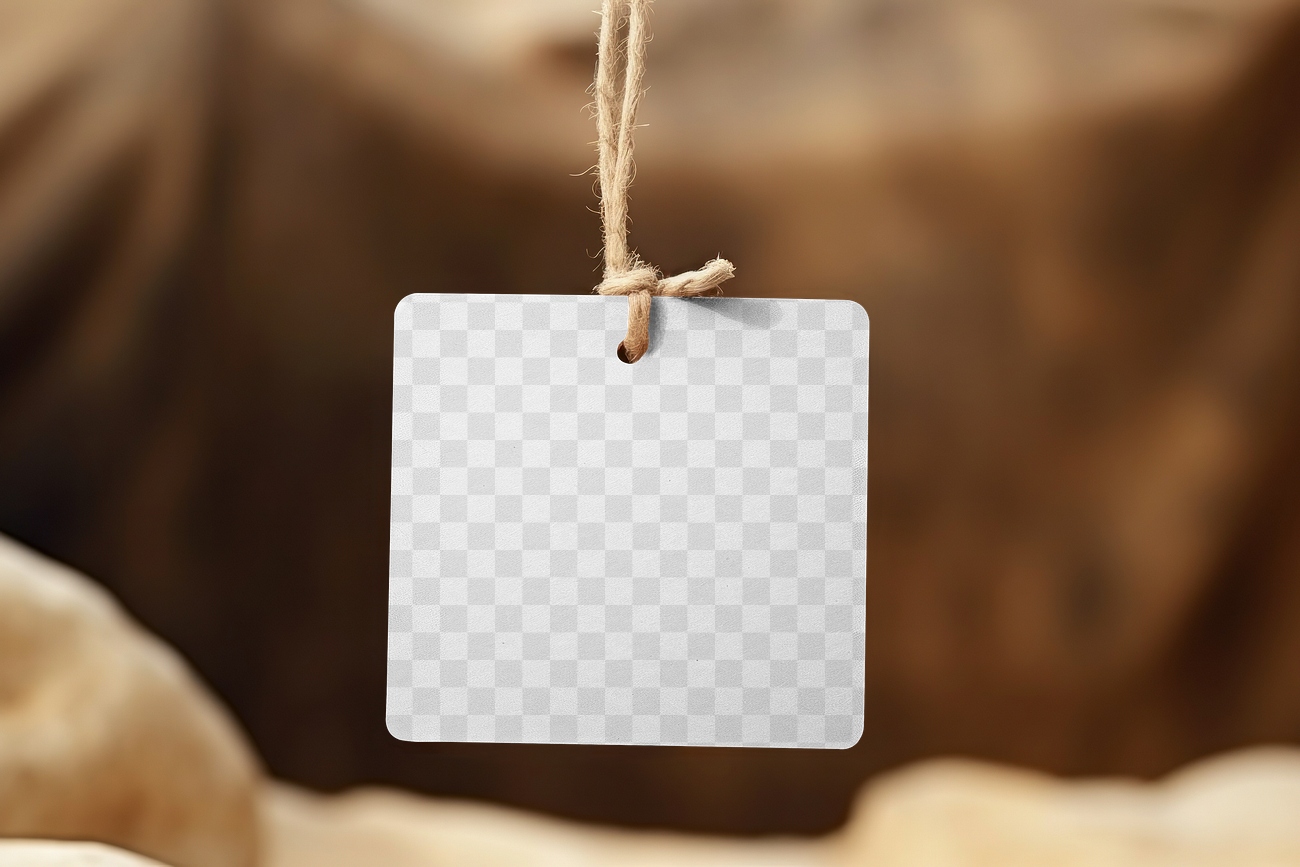 Paper tag, png transparent mockup | Premium PNG - rawpixel