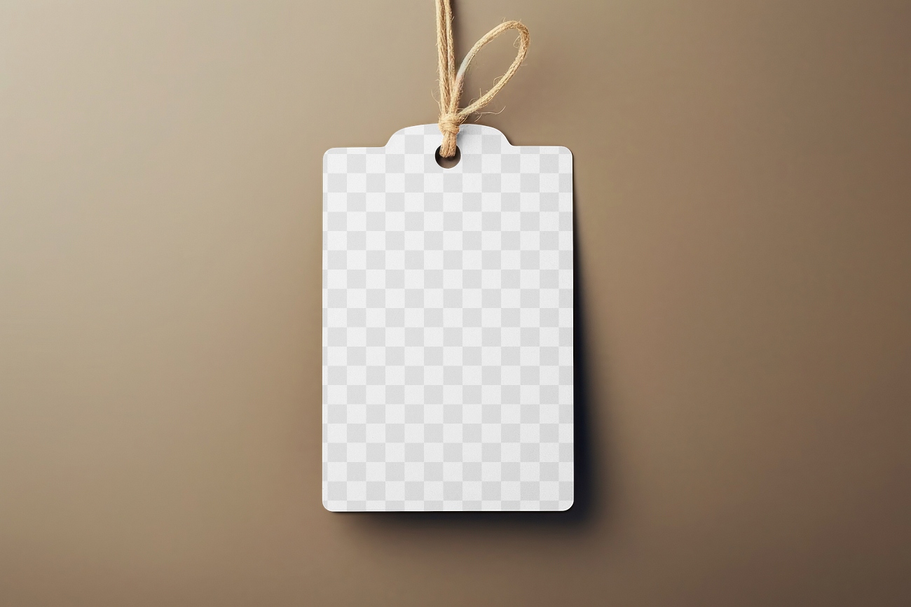 Paper tag, png transparent mockup | Premium PNG - rawpixel