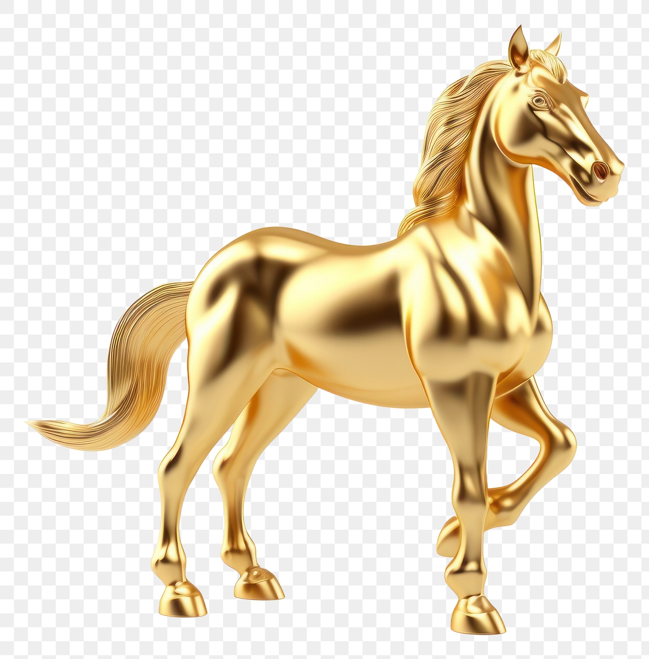 PNG Horse mammal animal gold | Premium PNG - rawpixel