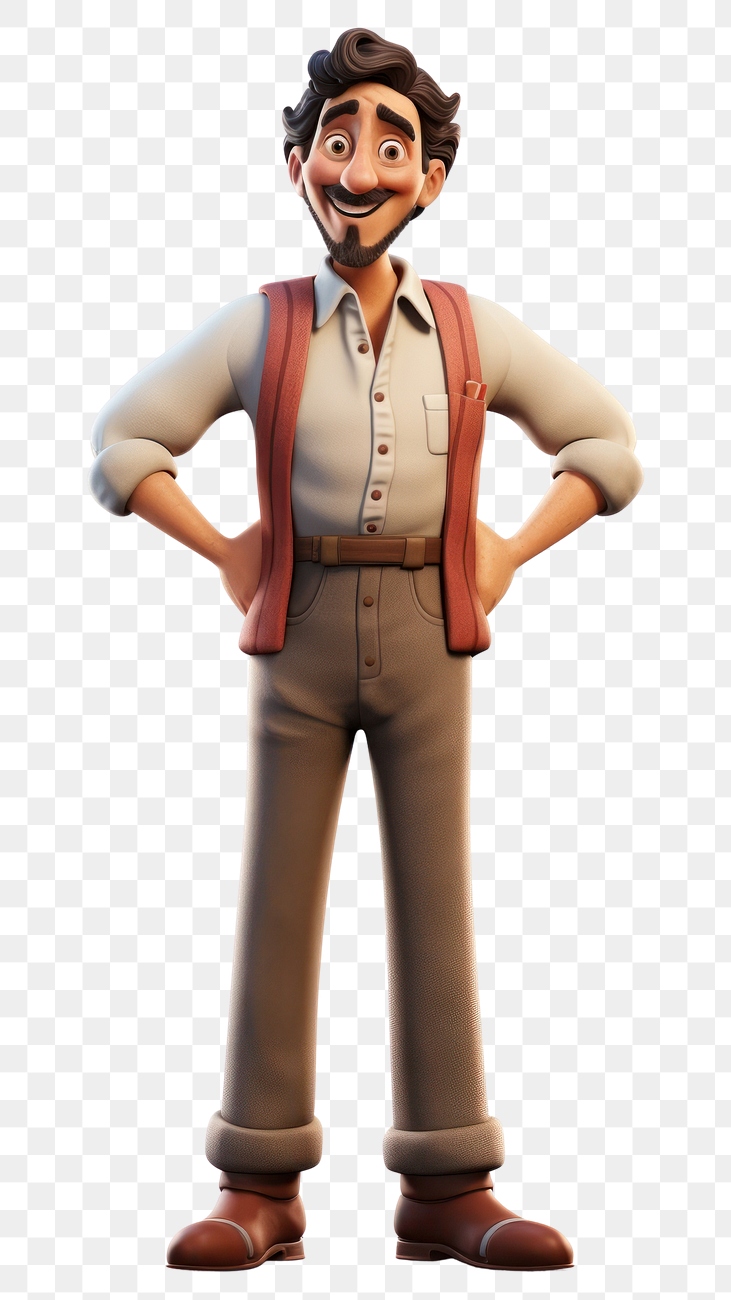 PNG Cartoon adult man accessories. | Premium PNG - rawpixel