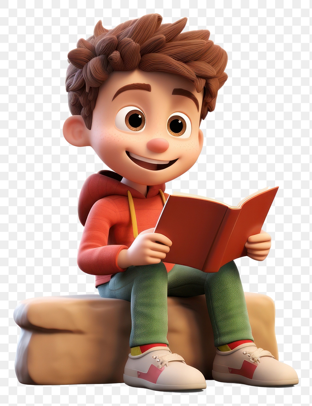 PNG Reading cartoon white background | Free PNG - rawpixel