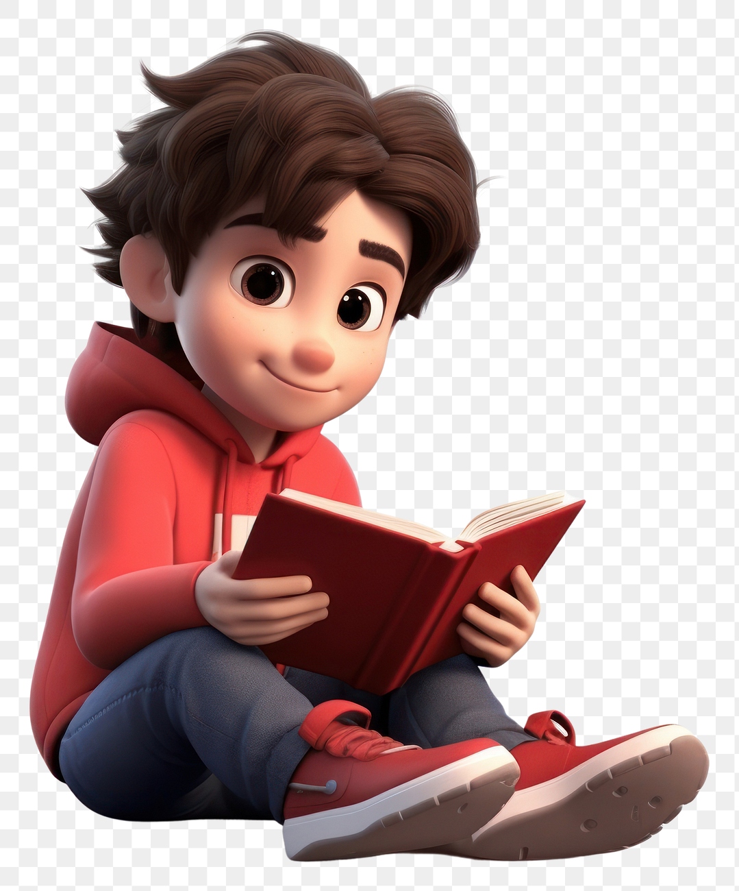 PNG Reading cartoon white background | Premium PNG - rawpixel