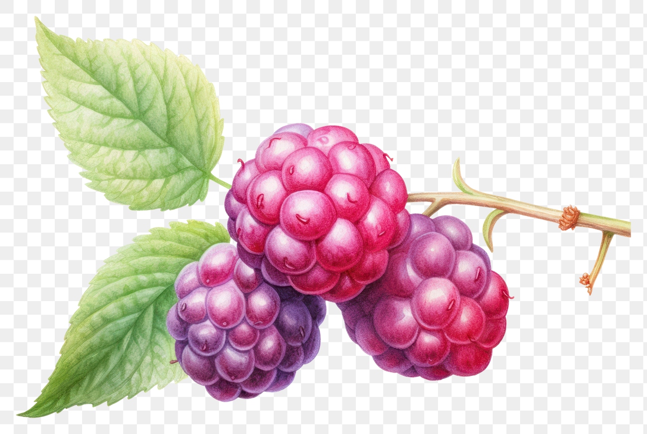 PNG Berry raspberry fruit plant. | Premium PNG - rawpixel
