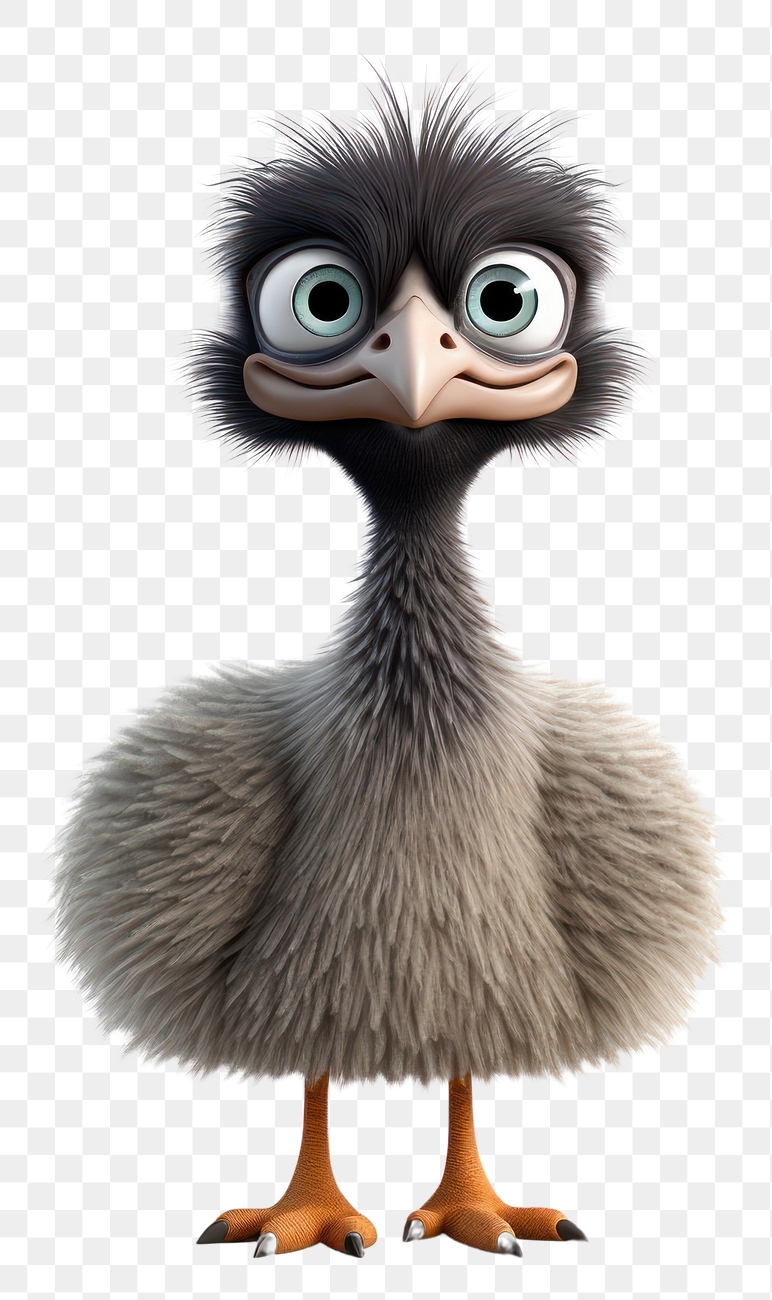 PNG Emu cartoon animal bird | Premium PNG - rawpixel