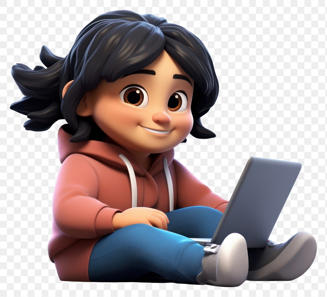 PNG Laptop computer sitting smiling. | Premium PNG - rawpixel