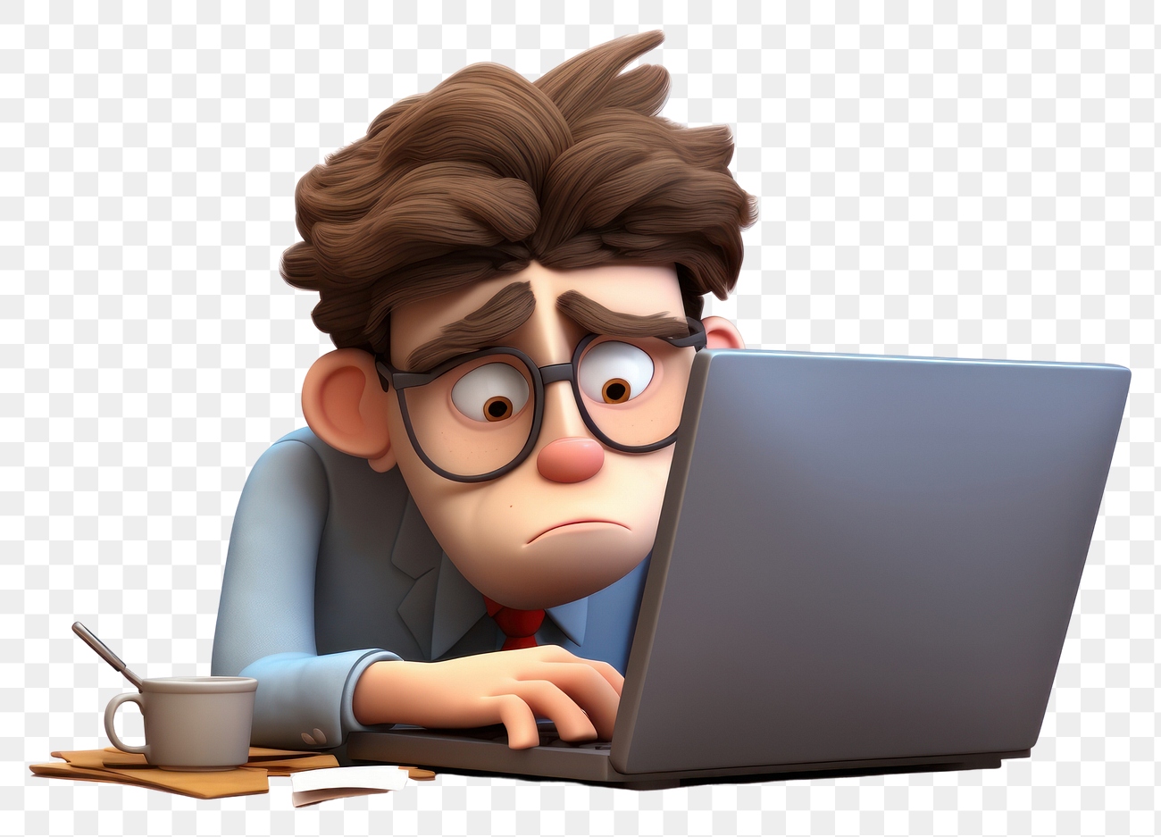 PNG Cartoon computer portrait reading. | Premium PNG - rawpixel