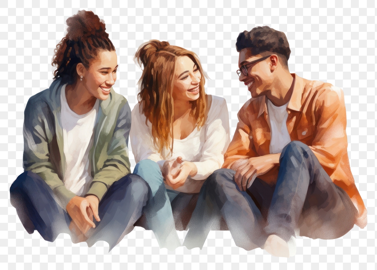 PNG Laughing sitting talking adult. | Premium PNG - rawpixel