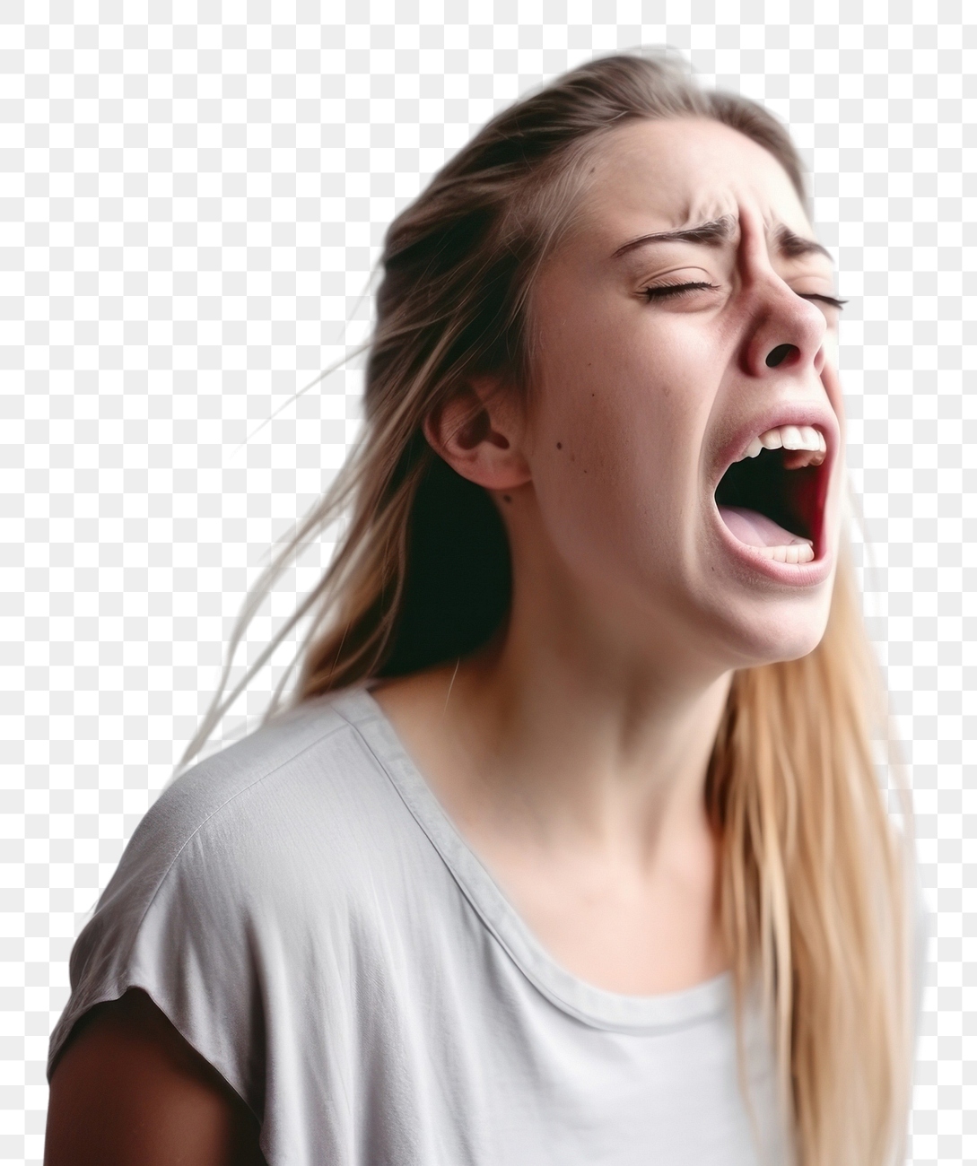 PNG Woman screaming shouting adult | Premium PNG - rawpixel