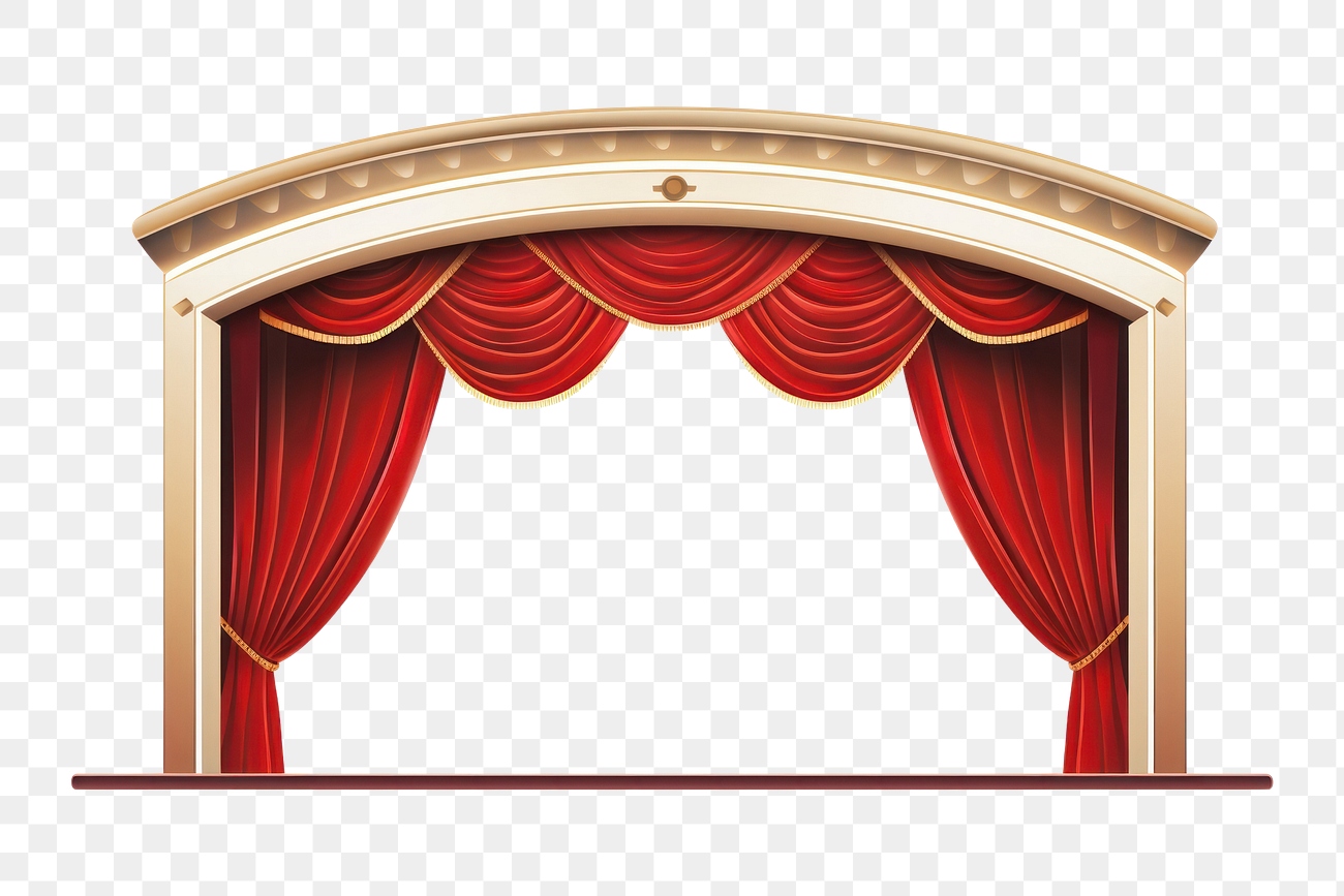 PNG Stage theatre white background | Premium PNG - rawpixel