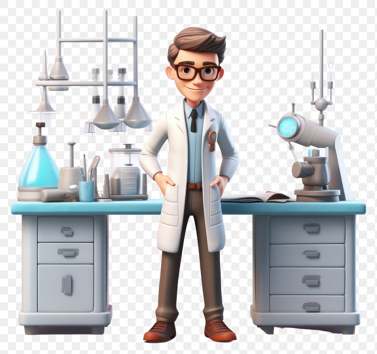 PNG Science cartoon lab technology. | Premium PNG - rawpixel