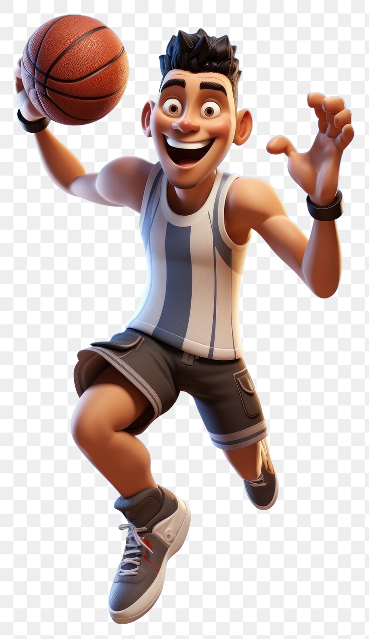 PNG Basketball cartoon sports playing | Premium PNG - rawpixel