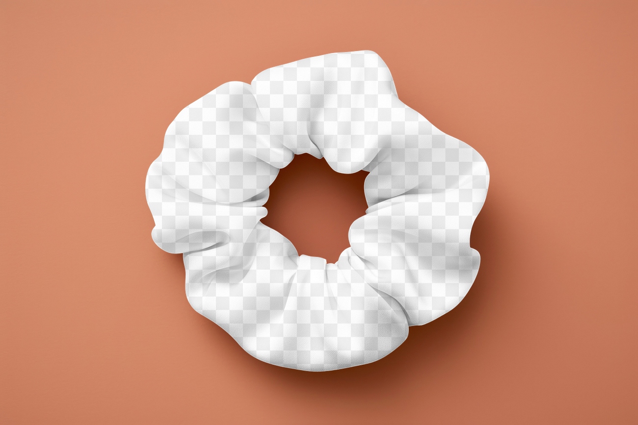 Hair scrunchie png transparent mockup | Premium PNG - rawpixel