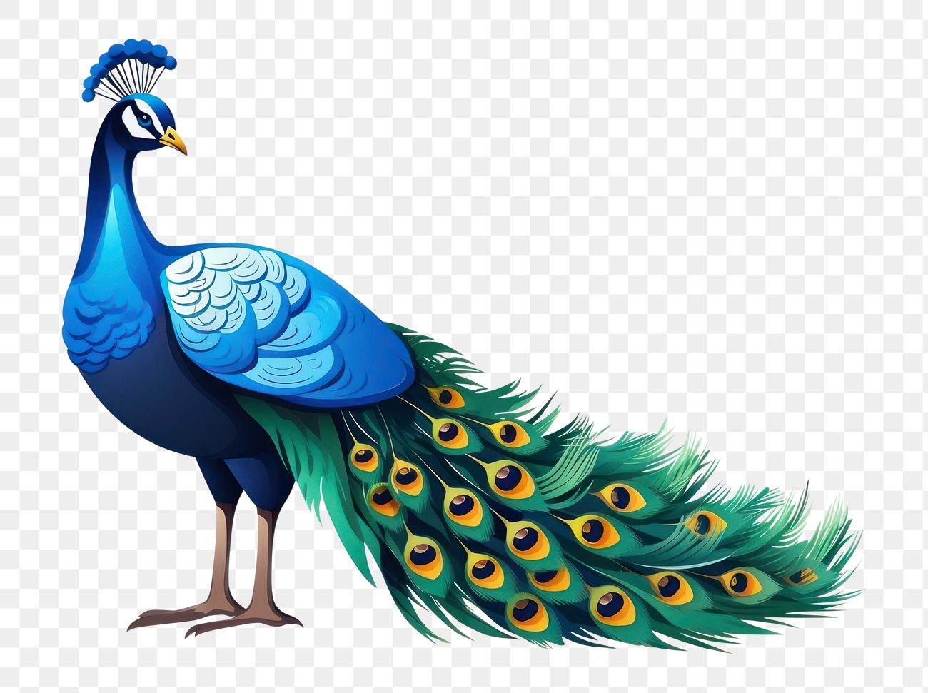 PNG Peacock cartoon peacock animal | Premium PNG - rawpixel