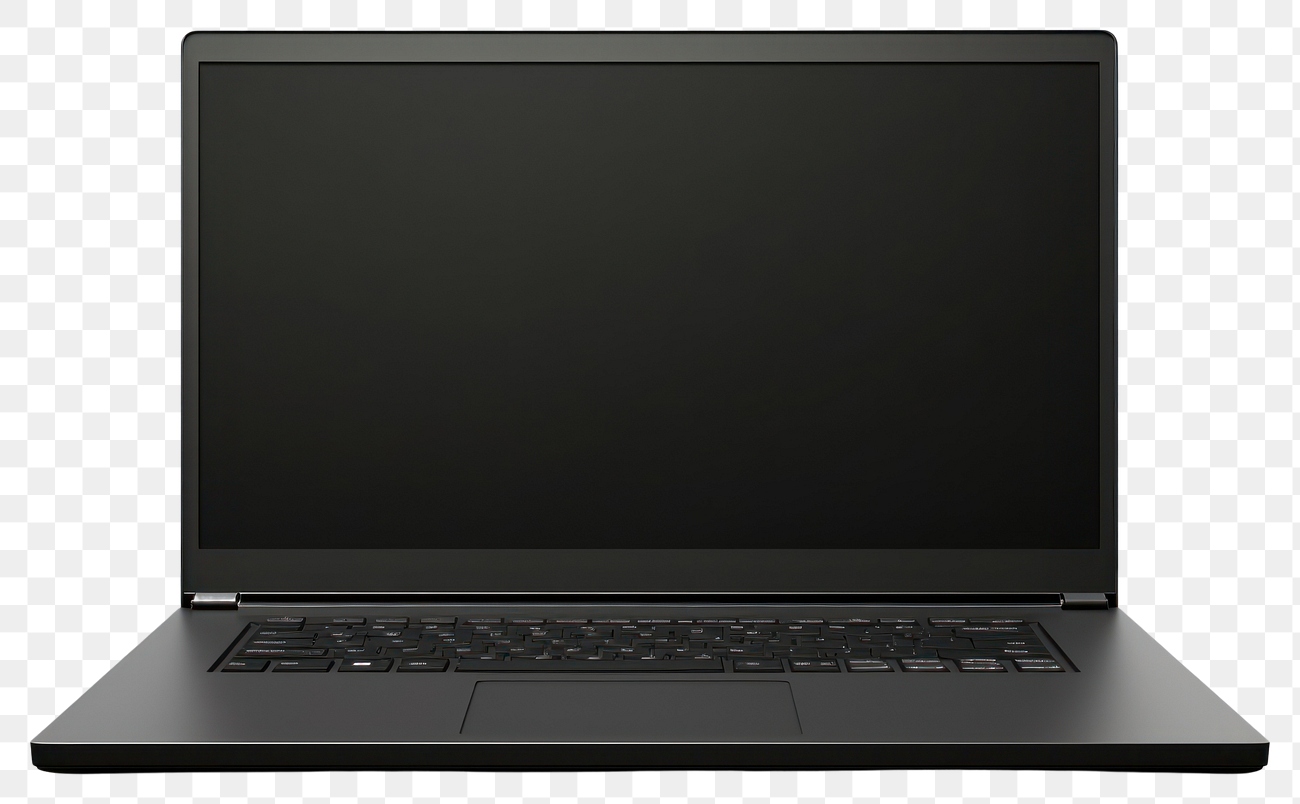 PNG Laptop computer black electronics. | Premium PNG - rawpixel