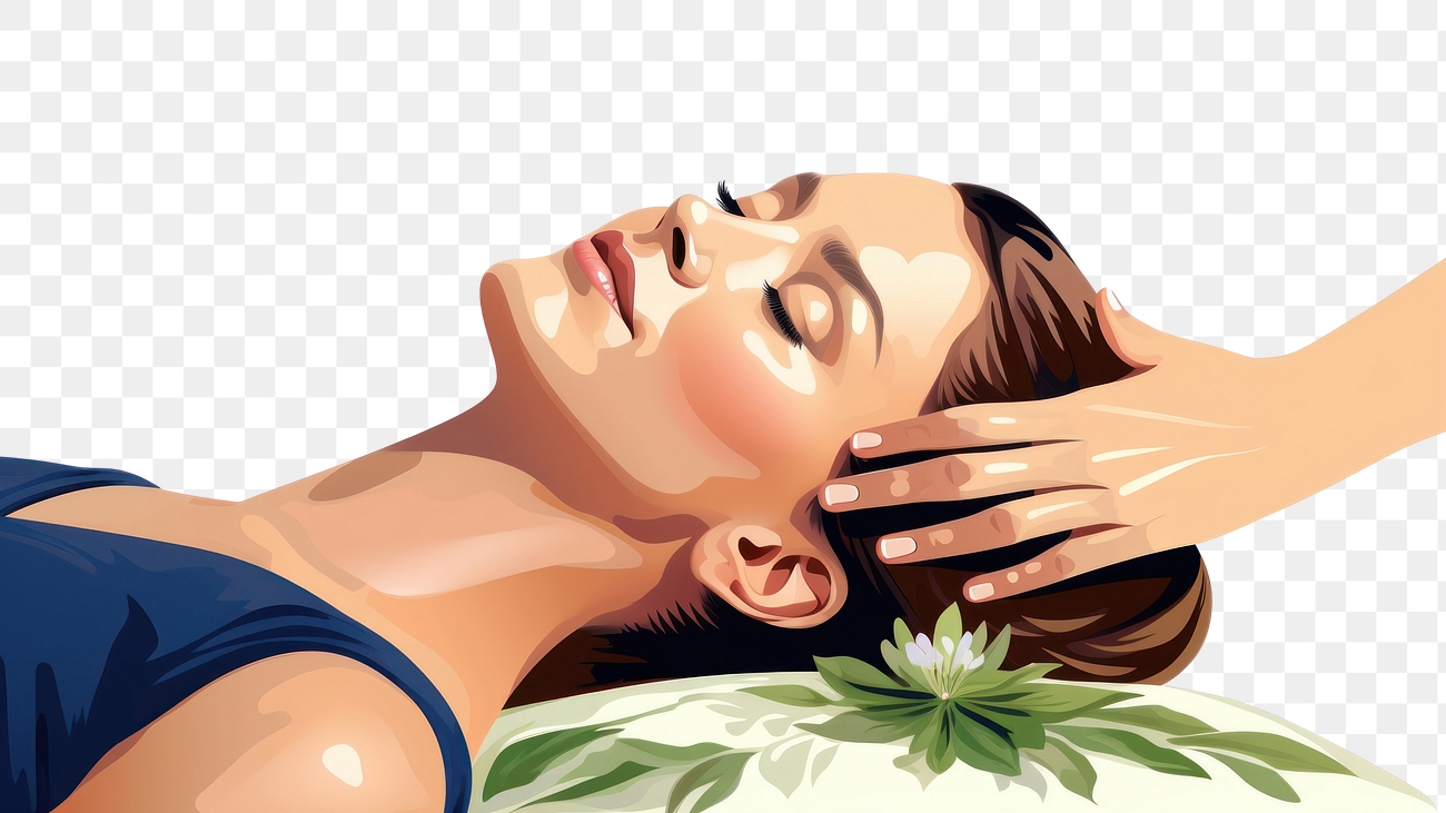 PNG Massage spa relaxation sunbathing. | Free PNG - rawpixel