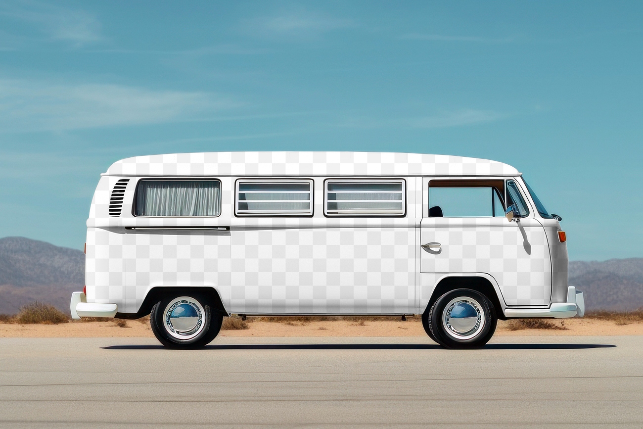 Microbus png mockup, vehicle, transparent | Premium PNG - rawpixel