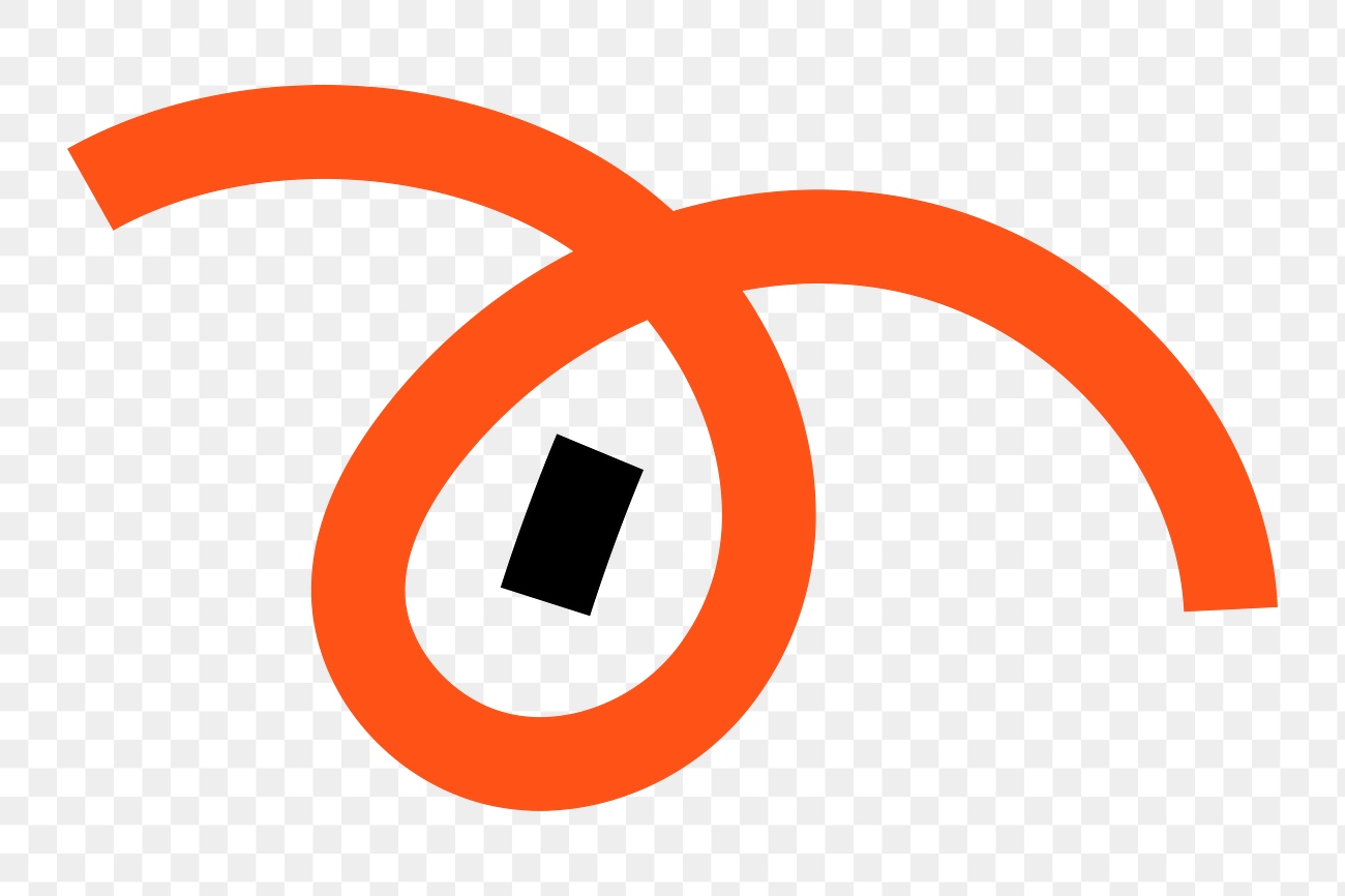 Orange squiggly line png, transparent | Premium PNG - rawpixel