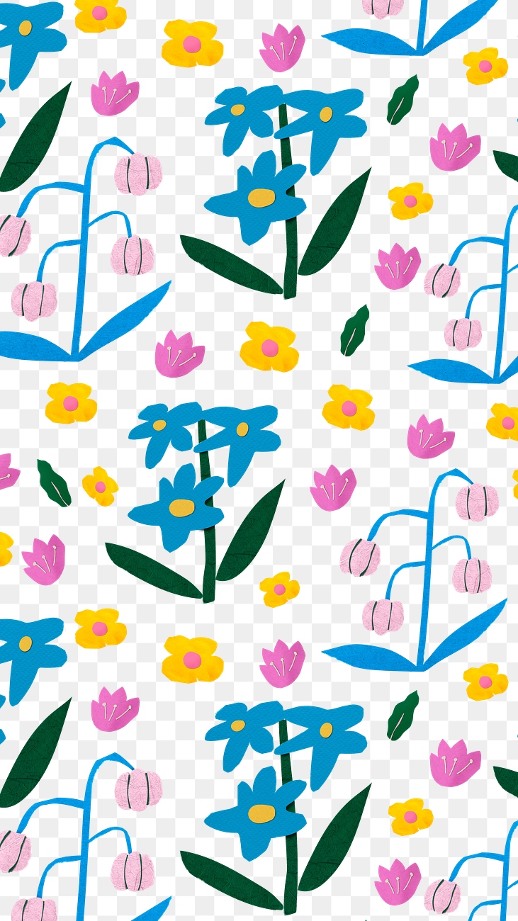 Spring flower pattern png transparent | Premium PNG - rawpixel