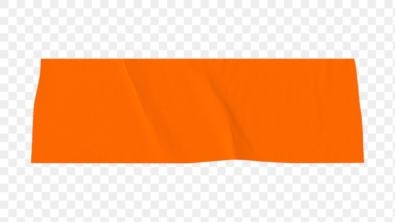 Orange washi tape png sticker, | Premium PNG - rawpixel