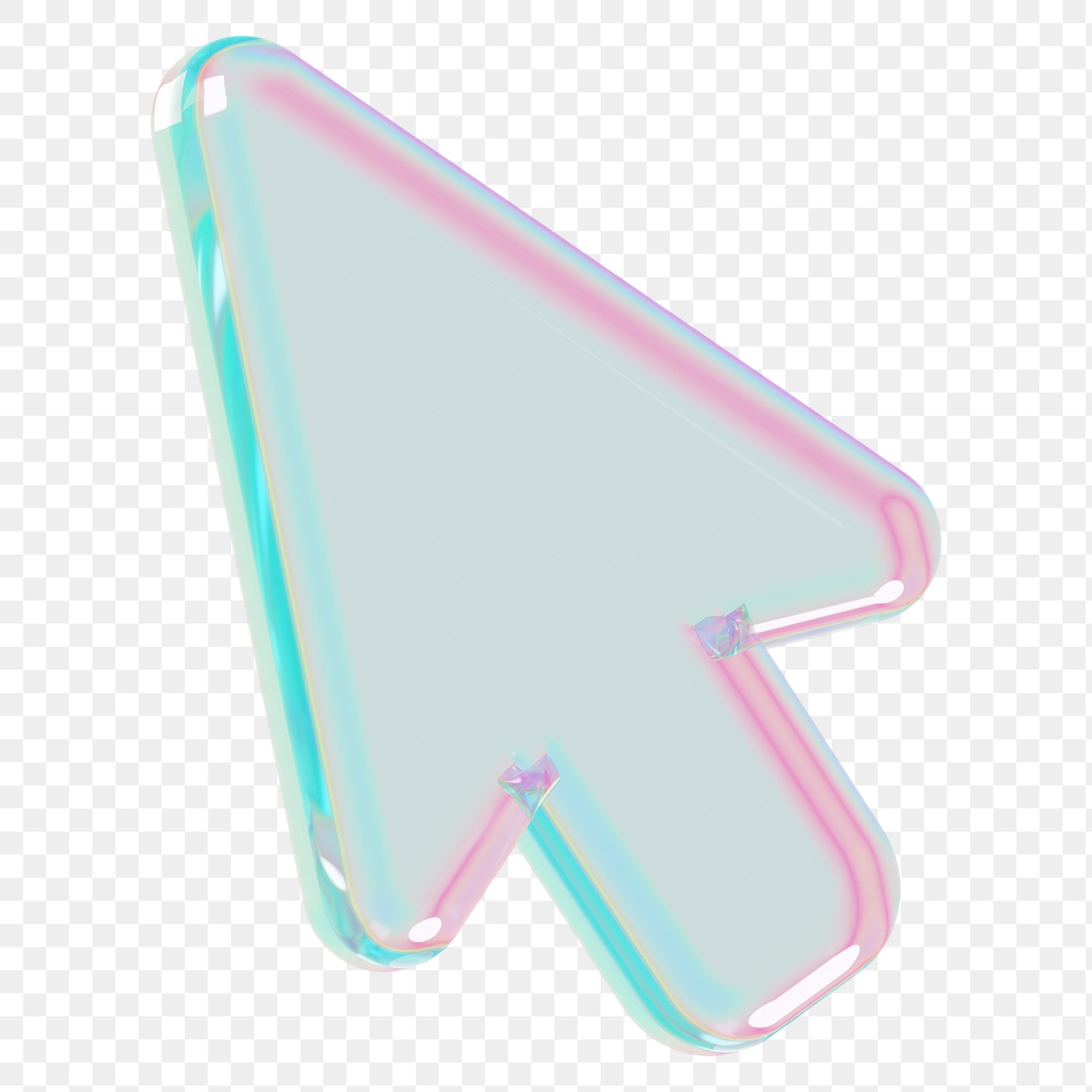 Holographic arrow png 3D cursor | Premium PNG - rawpixel