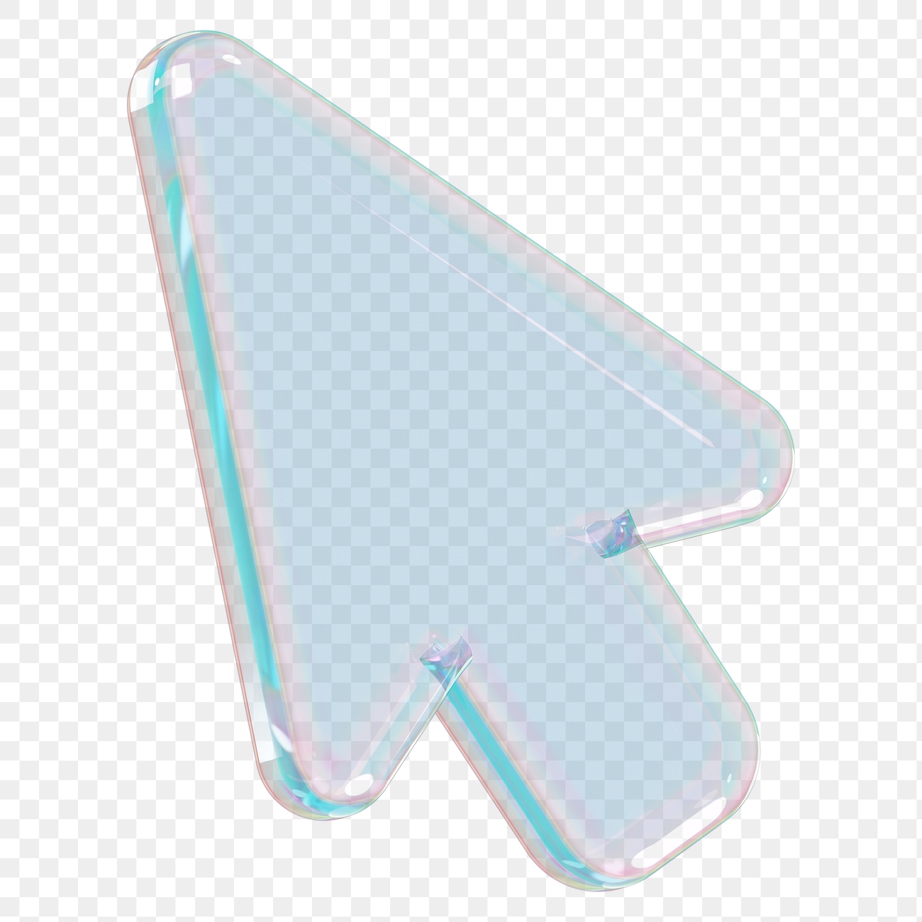 3D holographic arrow png cursor | Premium PNG - rawpixel