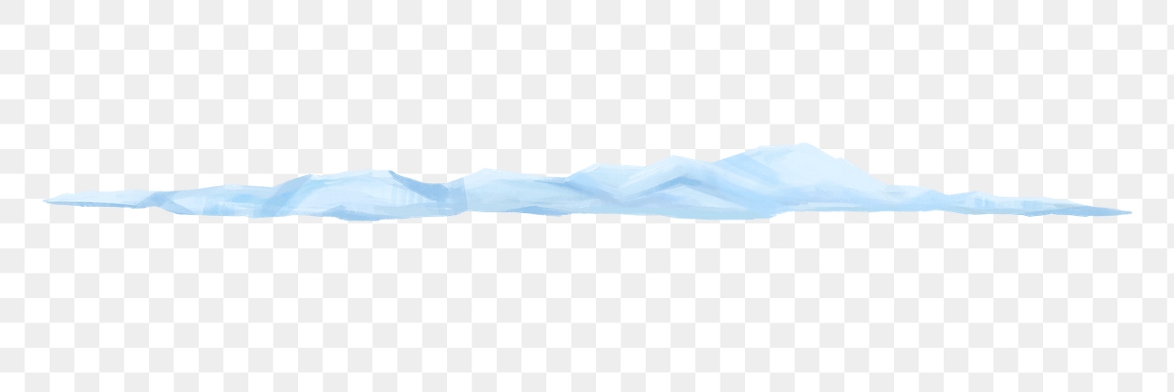 Iceberg border png sticker, transparent | Premium PNG - rawpixel