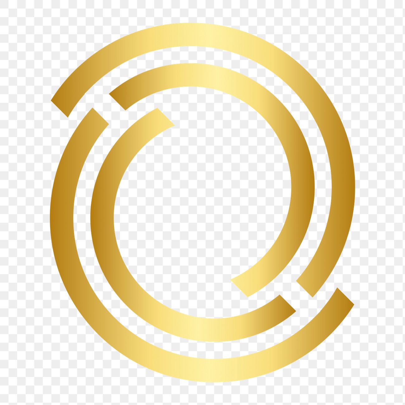 Gold circle logo png element, | Premium PNG - rawpixel
