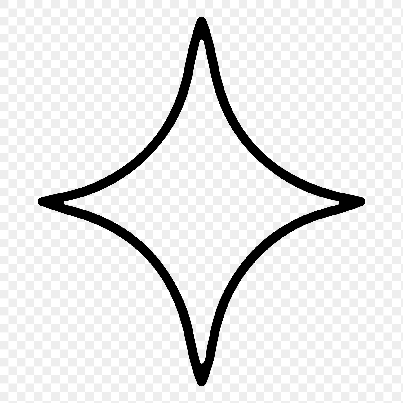 Sparkle shape png, transparent background | Premium PNG - rawpixel