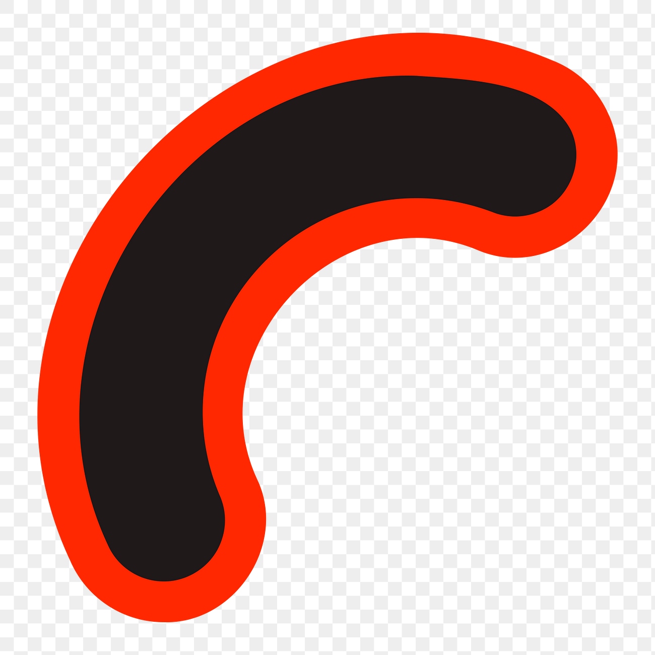 Red squiggly shape png, transparent | Premium PNG - rawpixel