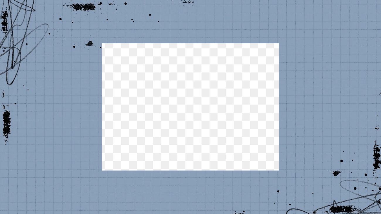 Blue grid png frame, transparent | Premium PNG - rawpixel