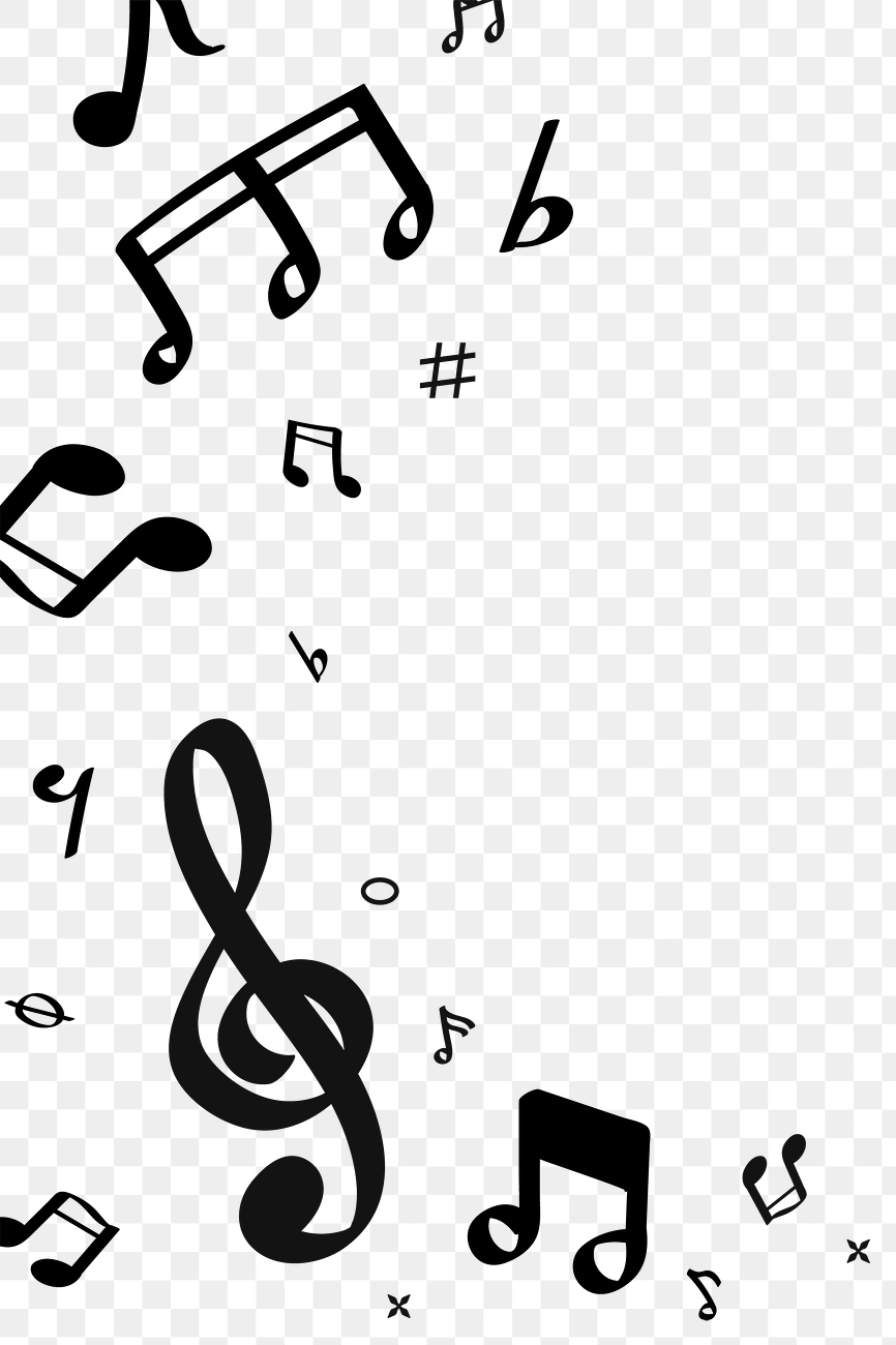 Musical note png border, transparent | Premium PNG - rawpixel
