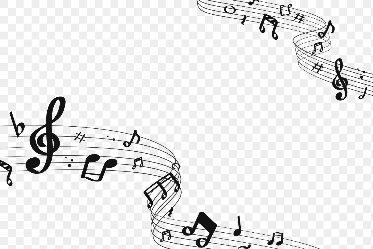 Musical note png border, transparent | Premium PNG - rawpixel