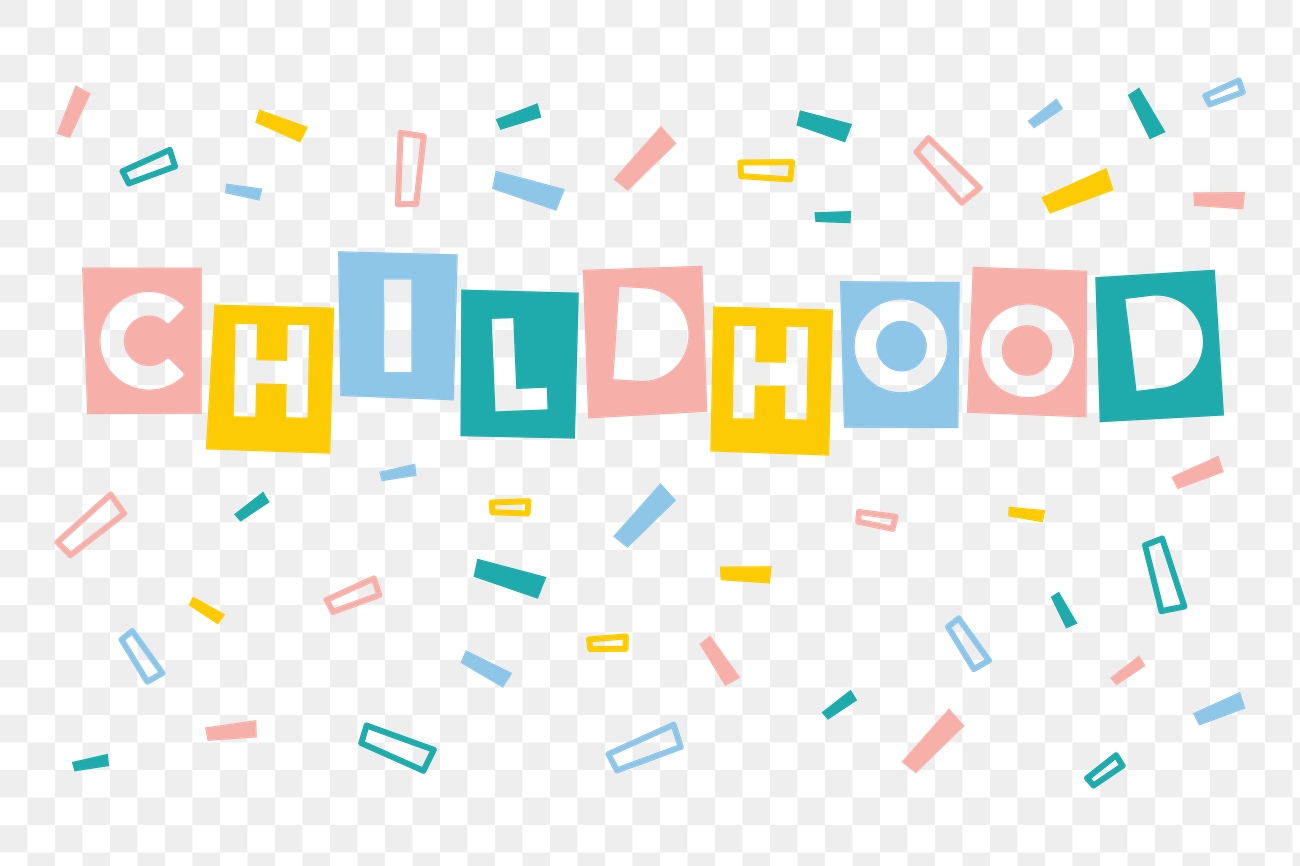 Childhood png text, transparent background | Premium PNG - rawpixel