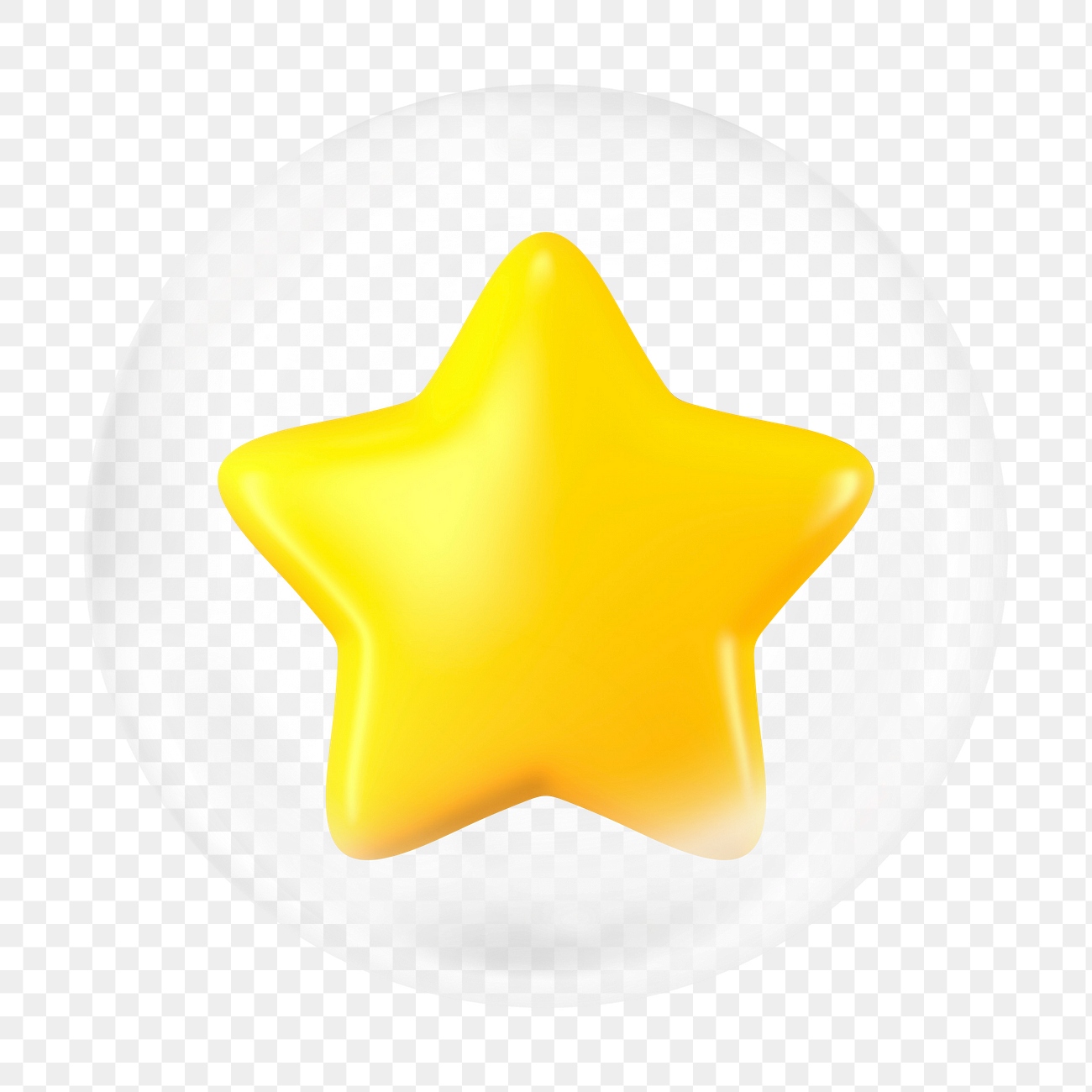 3D star png bubble element, | Premium PNG - rawpixel
