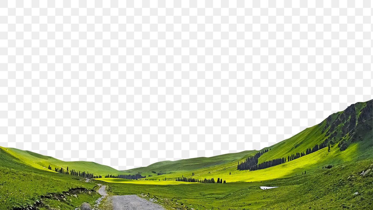 PNG Green hills border, transparent | Free PNG - rawpixel