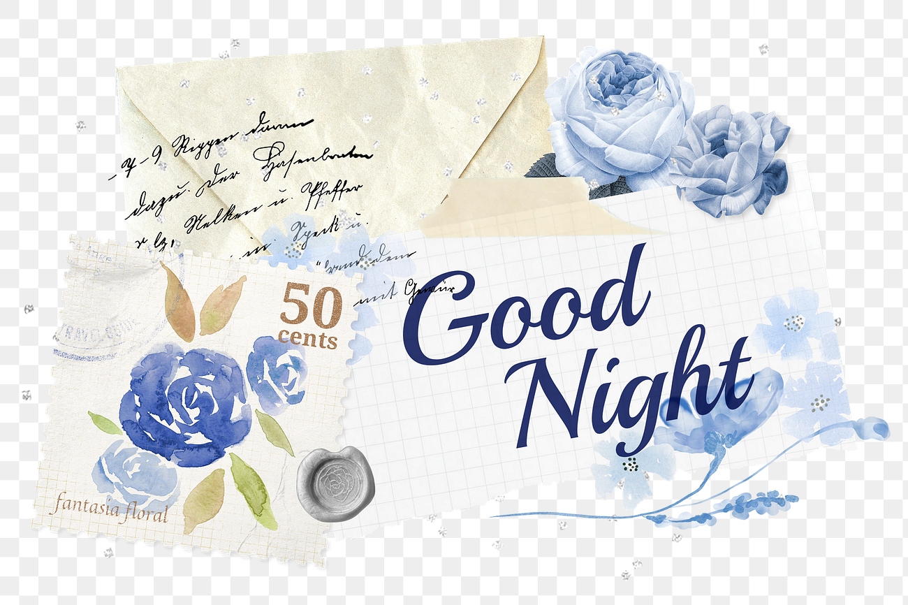 PNG vintage good night note, | Premium PNG - rawpixel