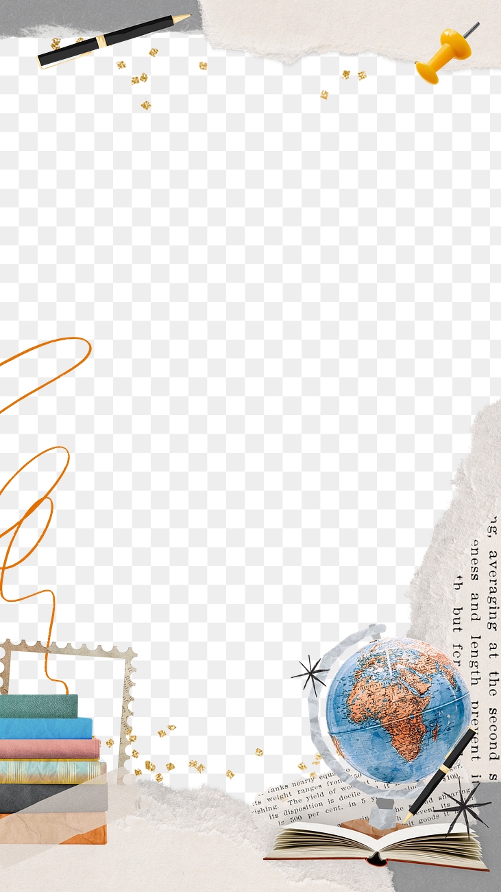 Aesthetic education png frame, transparent | Premium PNG - rawpixel
